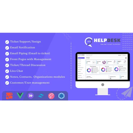 HelpDesk – Online Ticketing System with Website – ticket support and ...