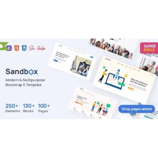 Sandbox – Modern & Multipurpose Bootstrap 5 Template - SOFTWARE AND WEB ...