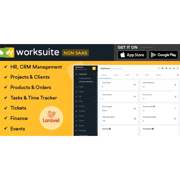 WORKSUITE – HR, CRM and Project Management + UniversalBundle Addons ...